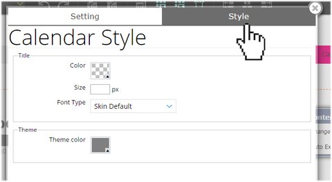 Customizing Calendar Style - Website.com Knowledge Base
