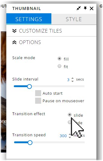 Customizing Thumbnail Gallery Slide Transition Effect - Website.com Knowledge Base